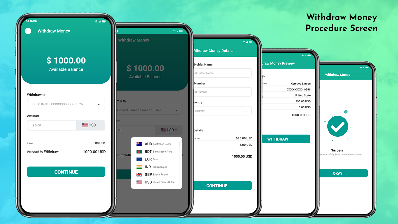 Walletium - Advanced Digital Mobile Wallet Flutter App by AppDevsX